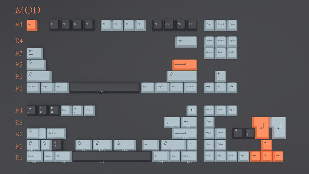 ePBT Flaming Ice – Hex Keyboards